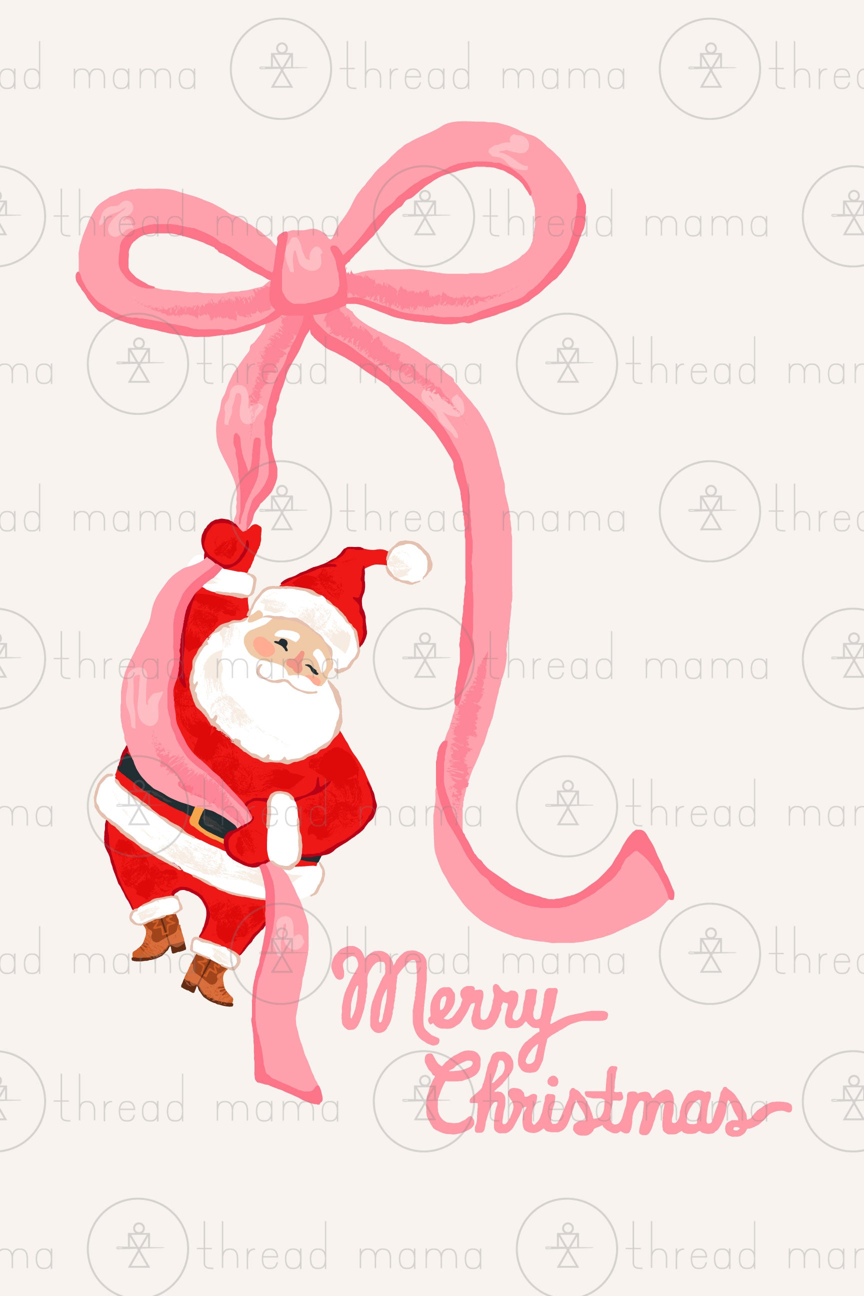 Home › Santa Ribbon Merry Christmas - Set