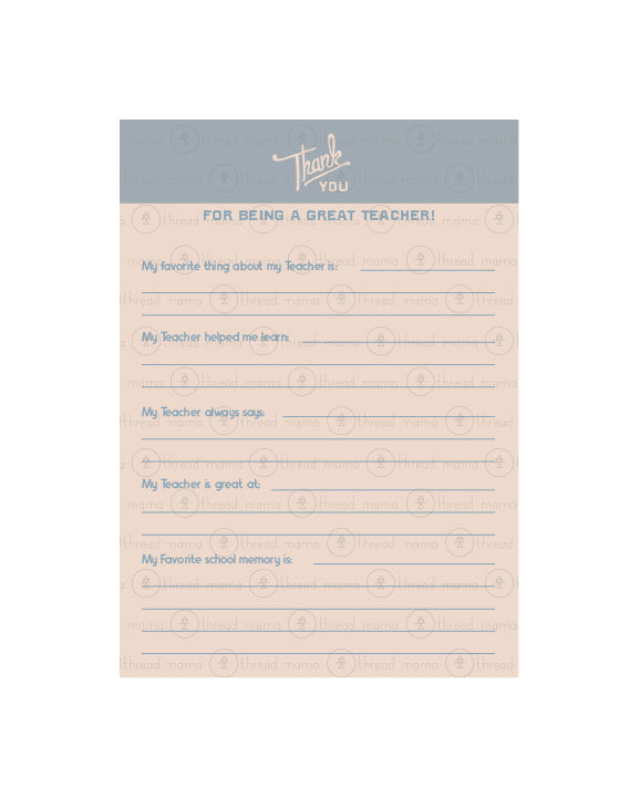 Teacher Appreciation Tags and Flags (Vol.3) – Thread Mama