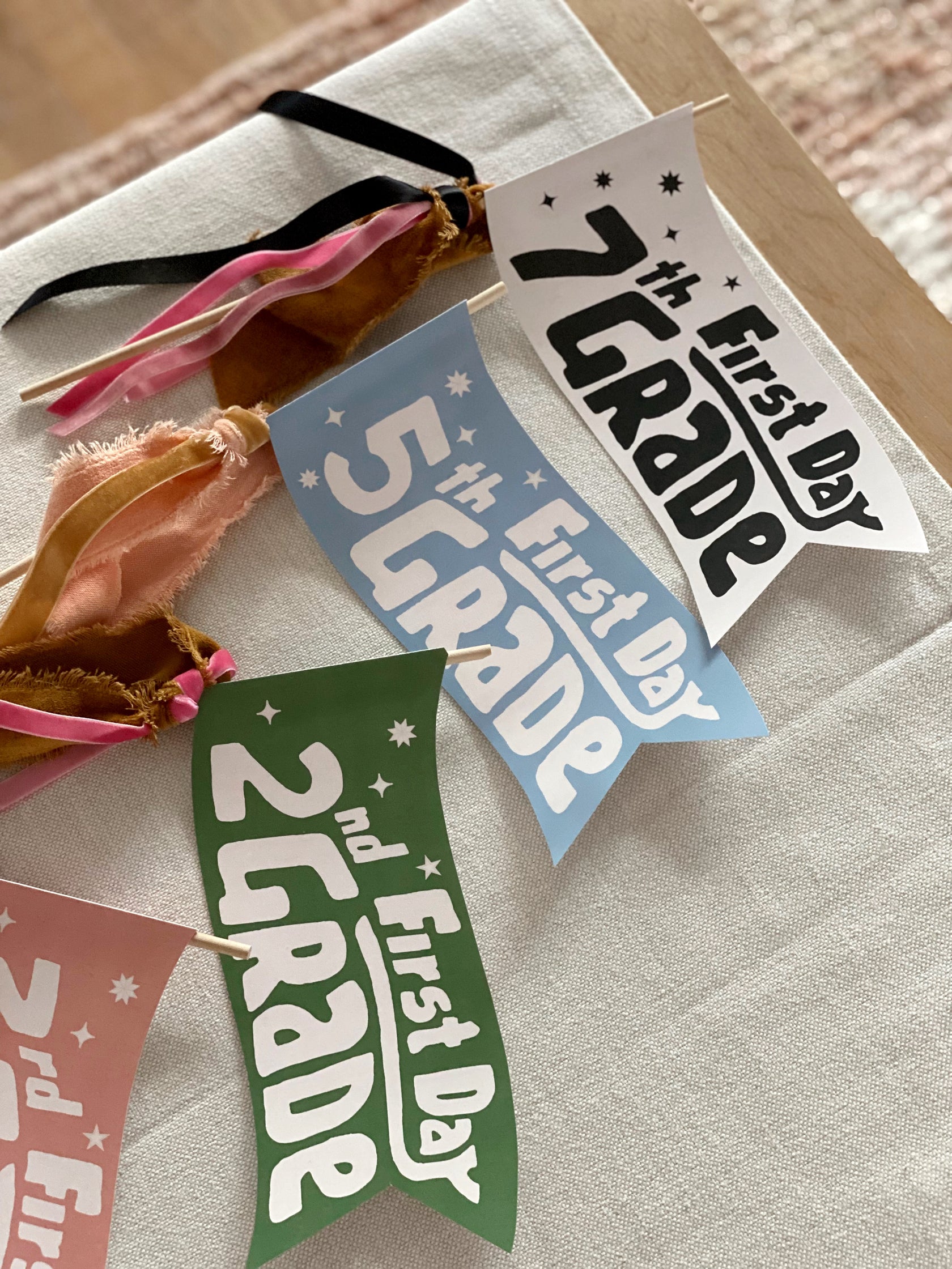 Back to School - First Day - Printable Pennants (Vol.3) – Thread Mama