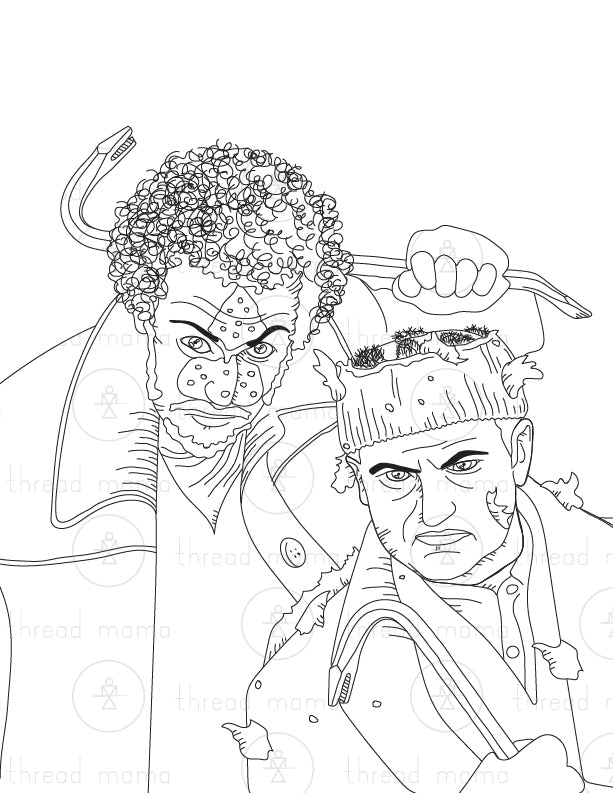 alone coloring pages