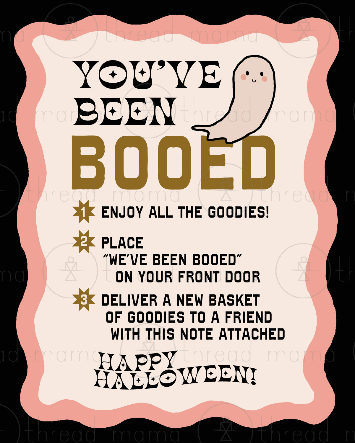 You've Been Booed Tags & Flags (Vol.3) – Thread Mama