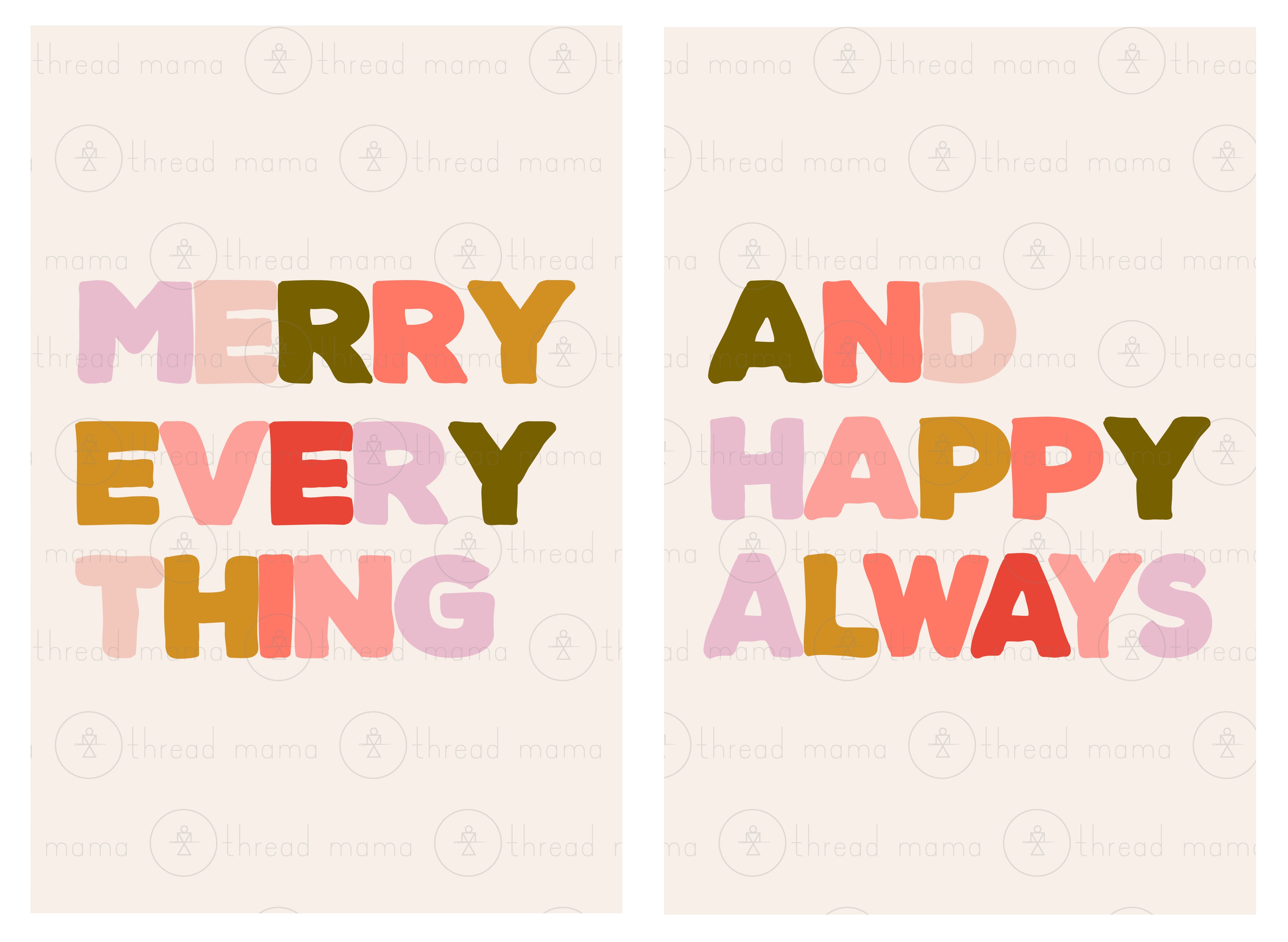 Home › Merry Everything And Happy Always - Set