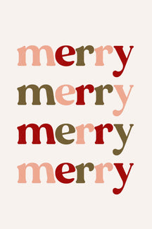 Merry Merry Merry (Printable Poster) – Thread Mama
