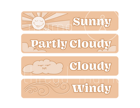 Days / Months / Weather / Alphabet (Printables) – Thread Mama